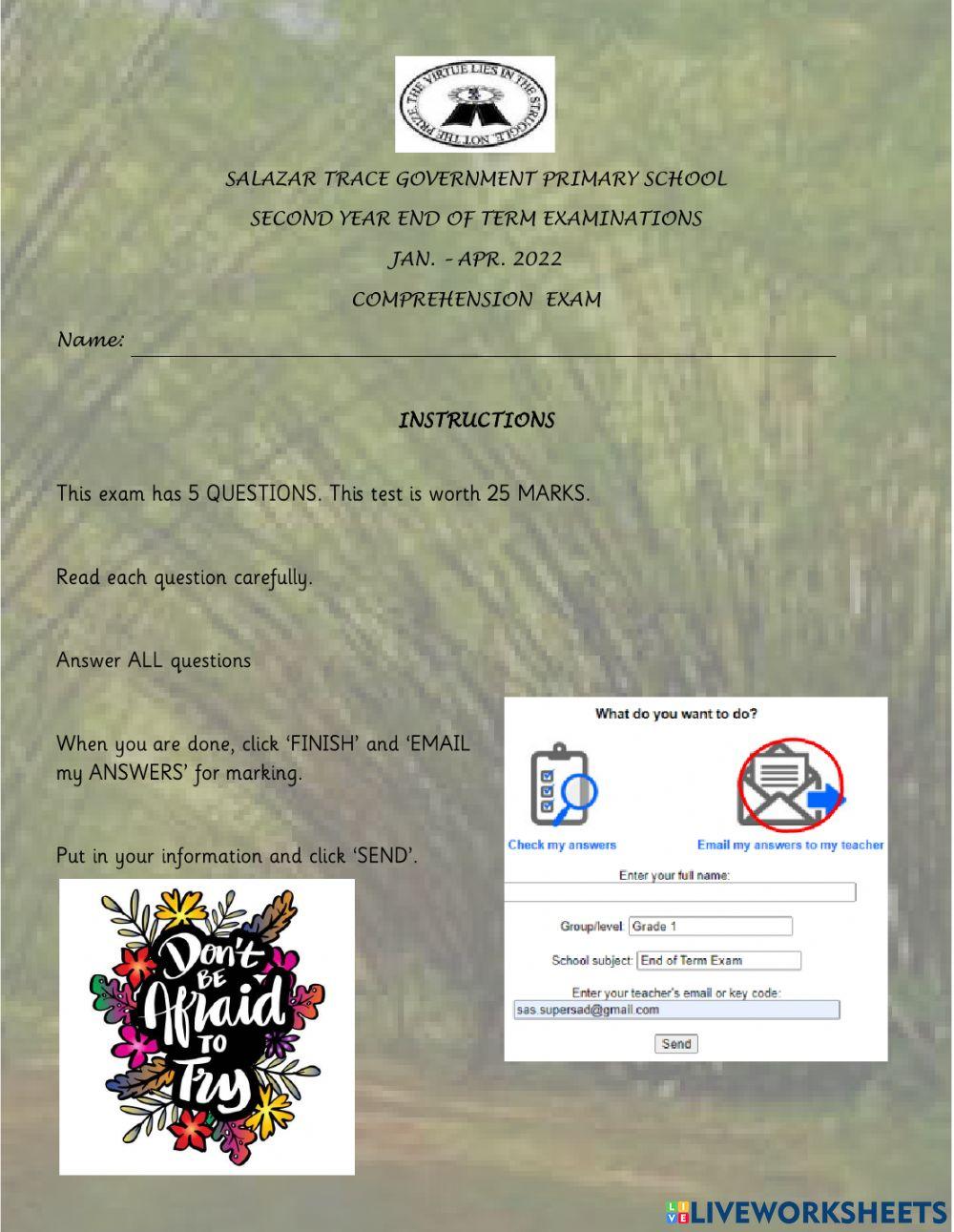 Infant II Term … | Free Interactive Worksheets | 7521381