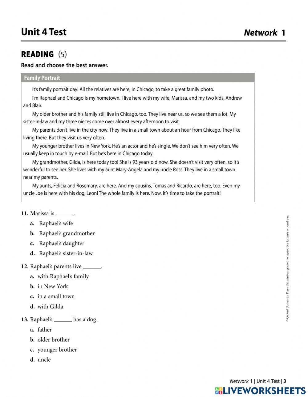 NetWork Unit 4 | Free Interactive Worksheets | 2784998