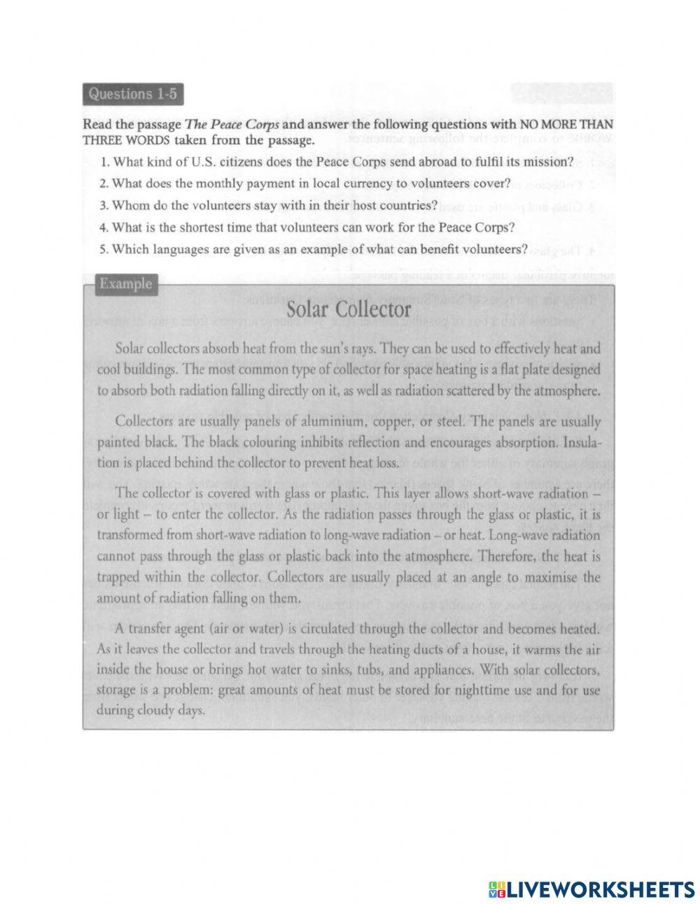 Basic ielts rea… | Free Interactive Worksheets | 1937600