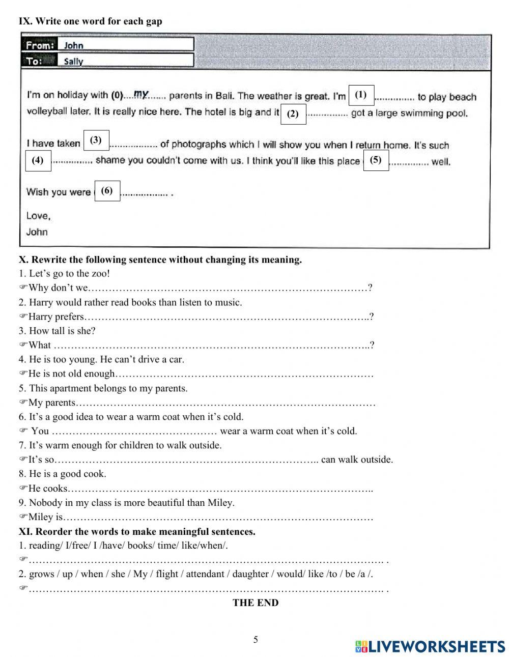 6TH GRADE -ENTRANCE EXAM- PRACTICE TEST 1 6848722