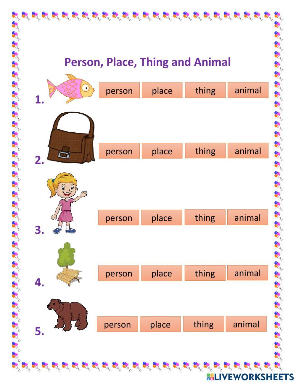 Nouns online exercise for Primary Level | Live Worksheets