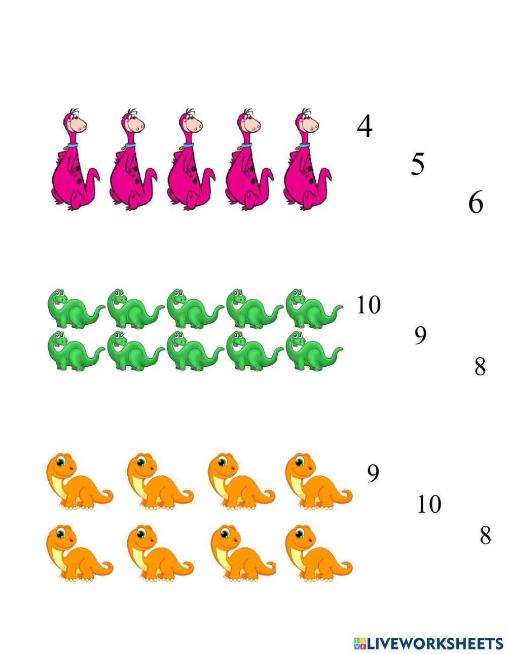 Dino interactive activity | Live Worksheets