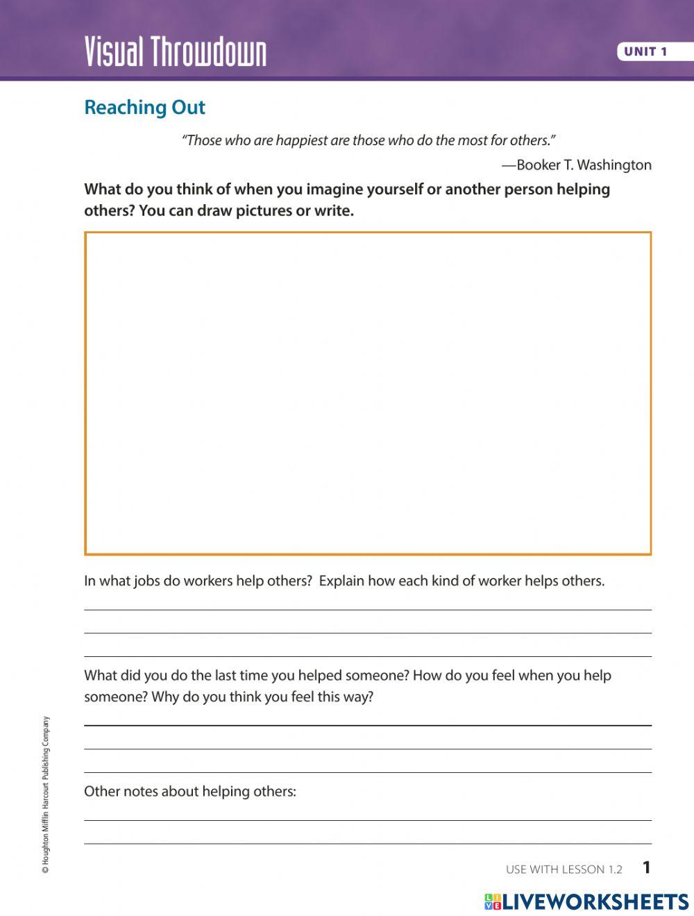 HRW:Page 1-3 worksheet | Live Worksheets