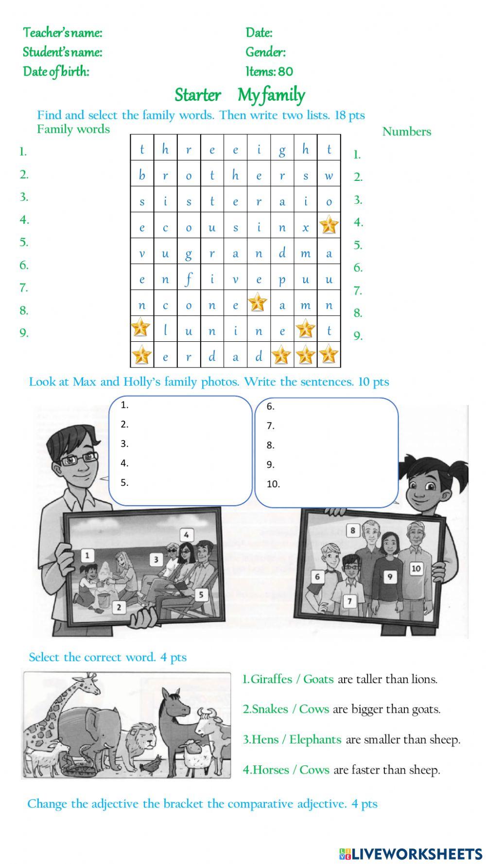 6849725 | Work book FF3 Unit Starter | Sous_Dina