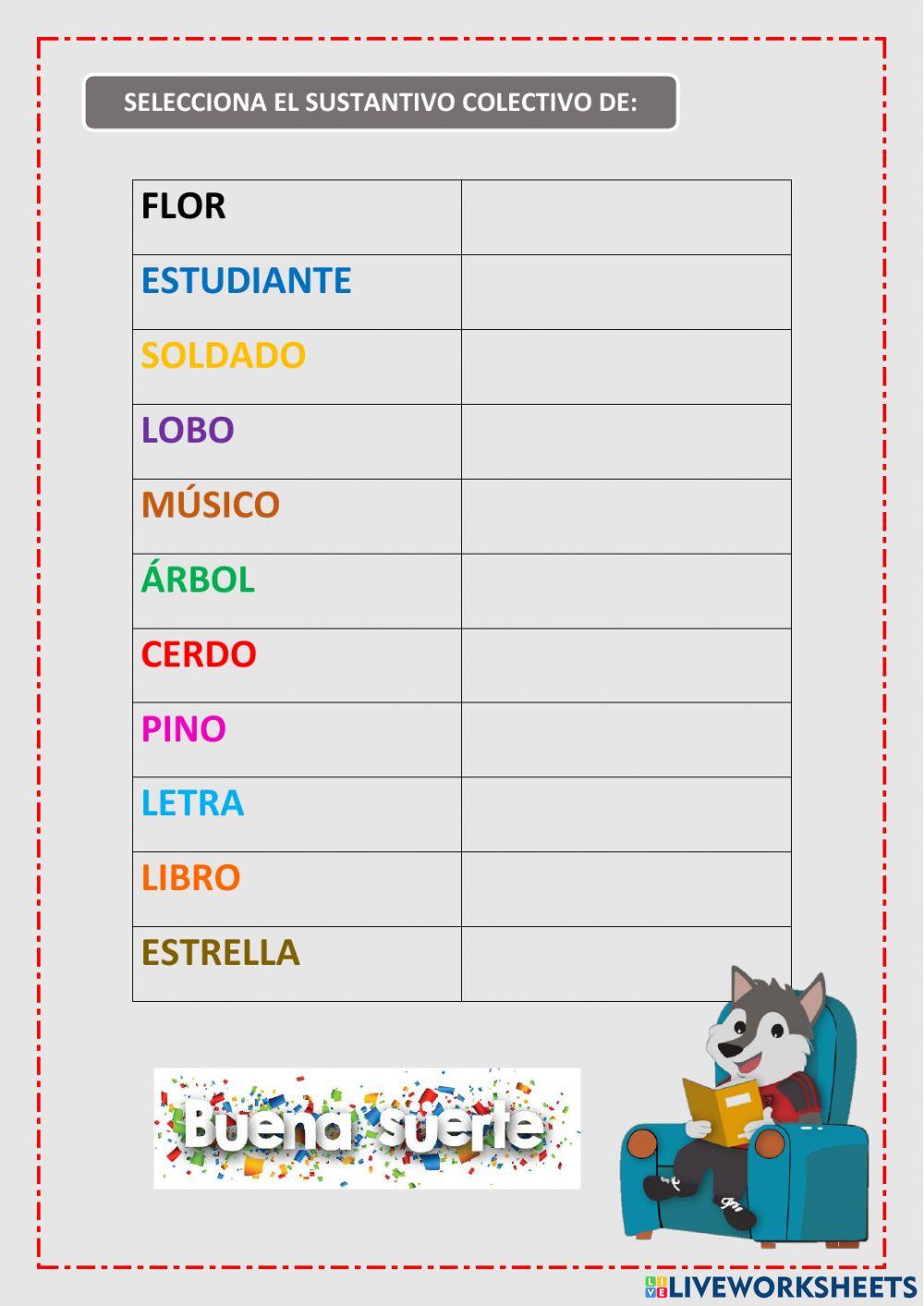 1938901 | Sustantivos Individuales y colectivos