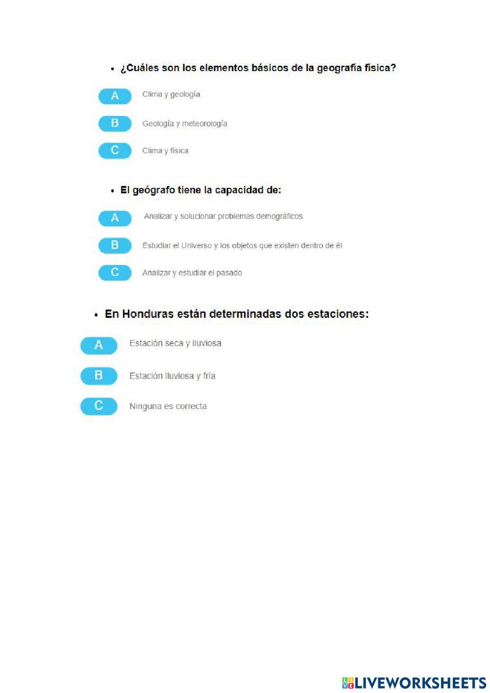 Sociales 7no worksheet | Live Worksheets