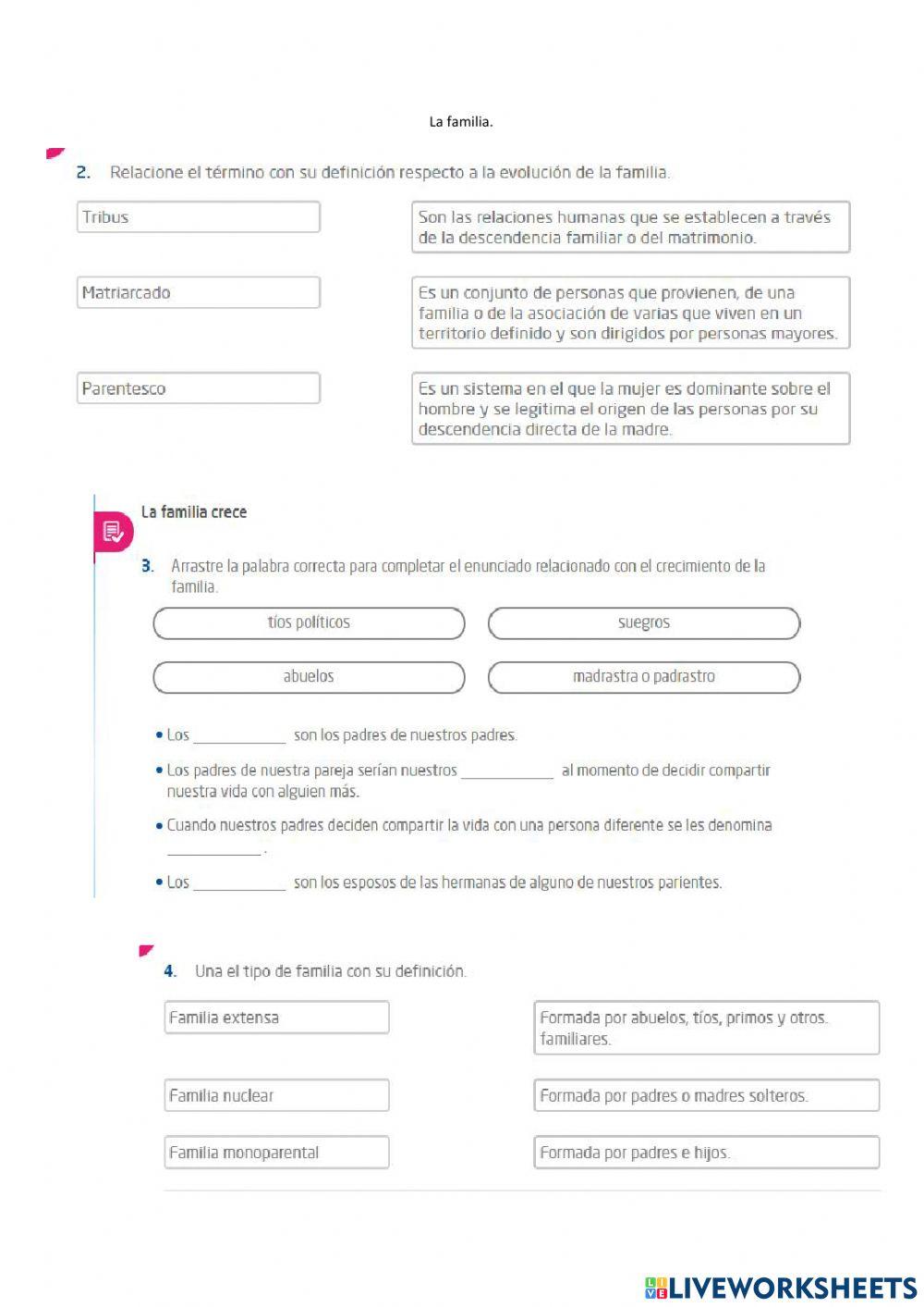 Sociales 7no worksheet | Live Worksheets