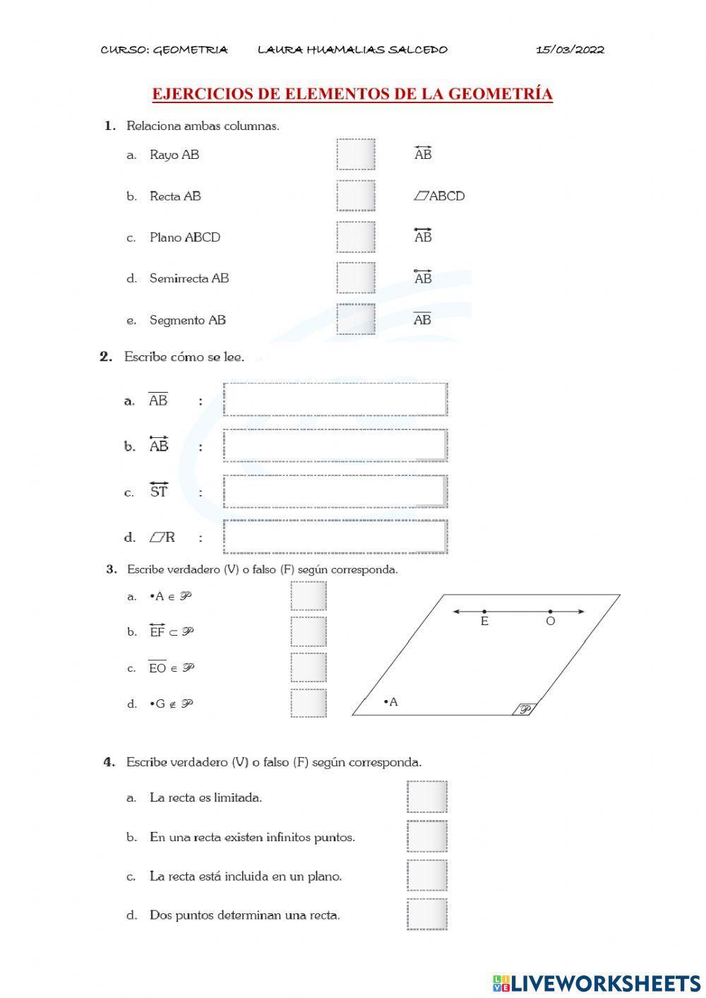Elementos basic… | Free Interactive Worksheets | 1939109