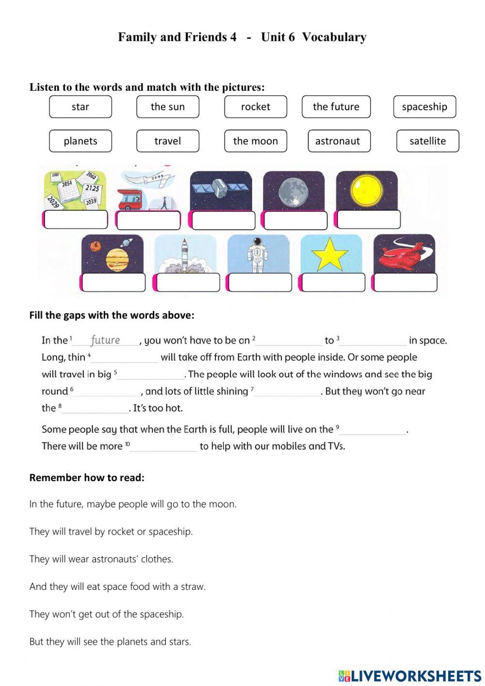 FF4-Unit 7 - Revision Vocabulary 3569735 | iyul11 | Live