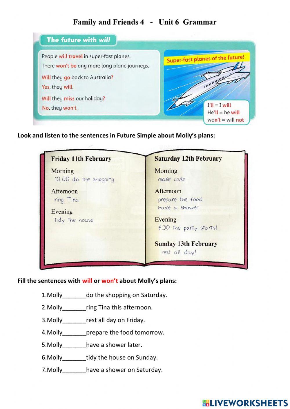 FF4-Unit 7-Revi… | Free Interactive Worksheets | 3569736