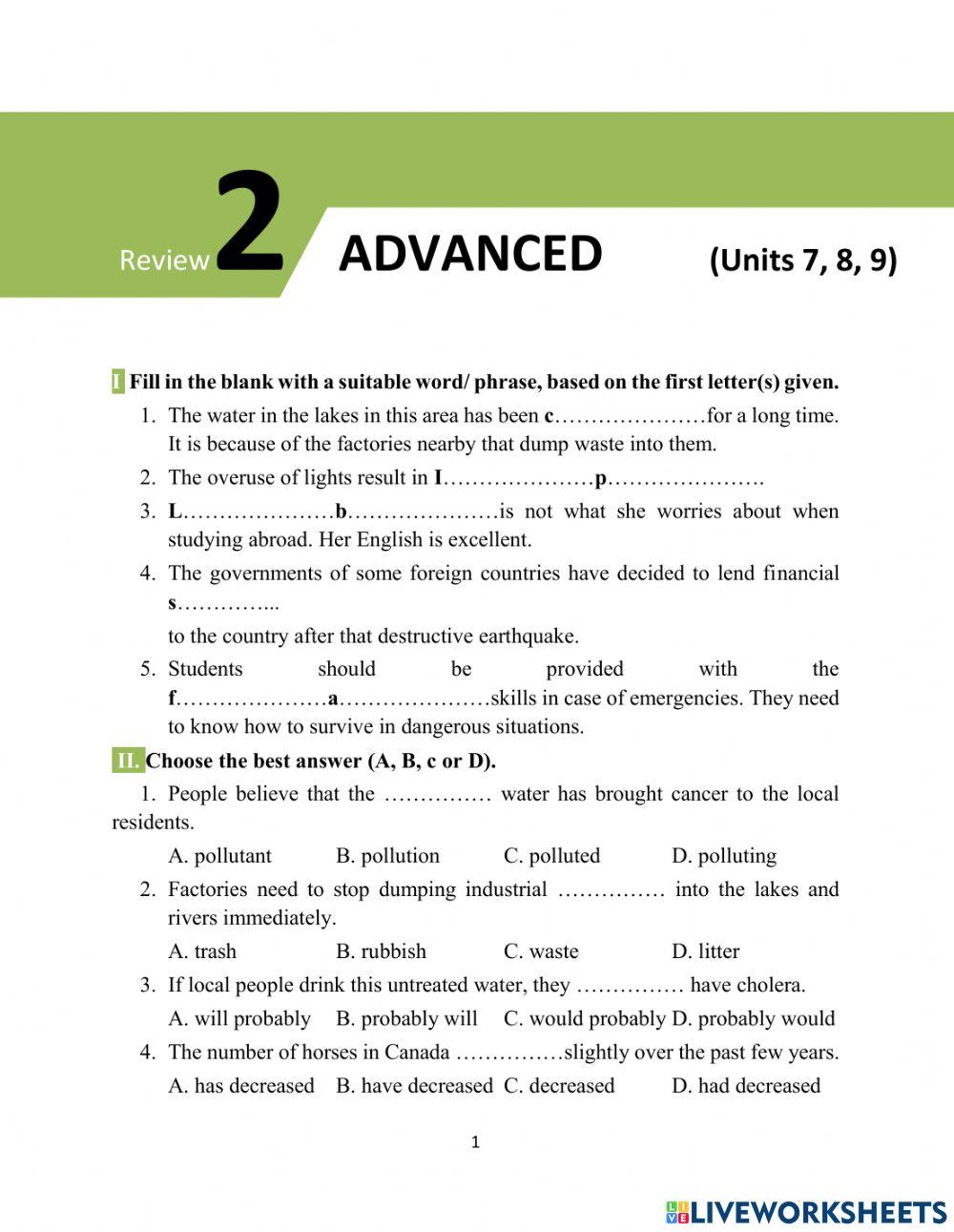 Revision grade … | Free Interactive Worksheets | 1939660