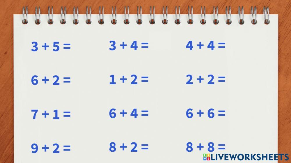 Sumes interactive exercise for SISÈ | Live Worksheets