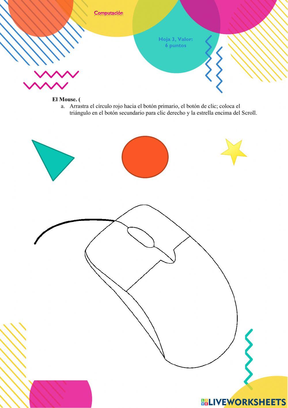 Botones del Mouse activity | Live Worksheets