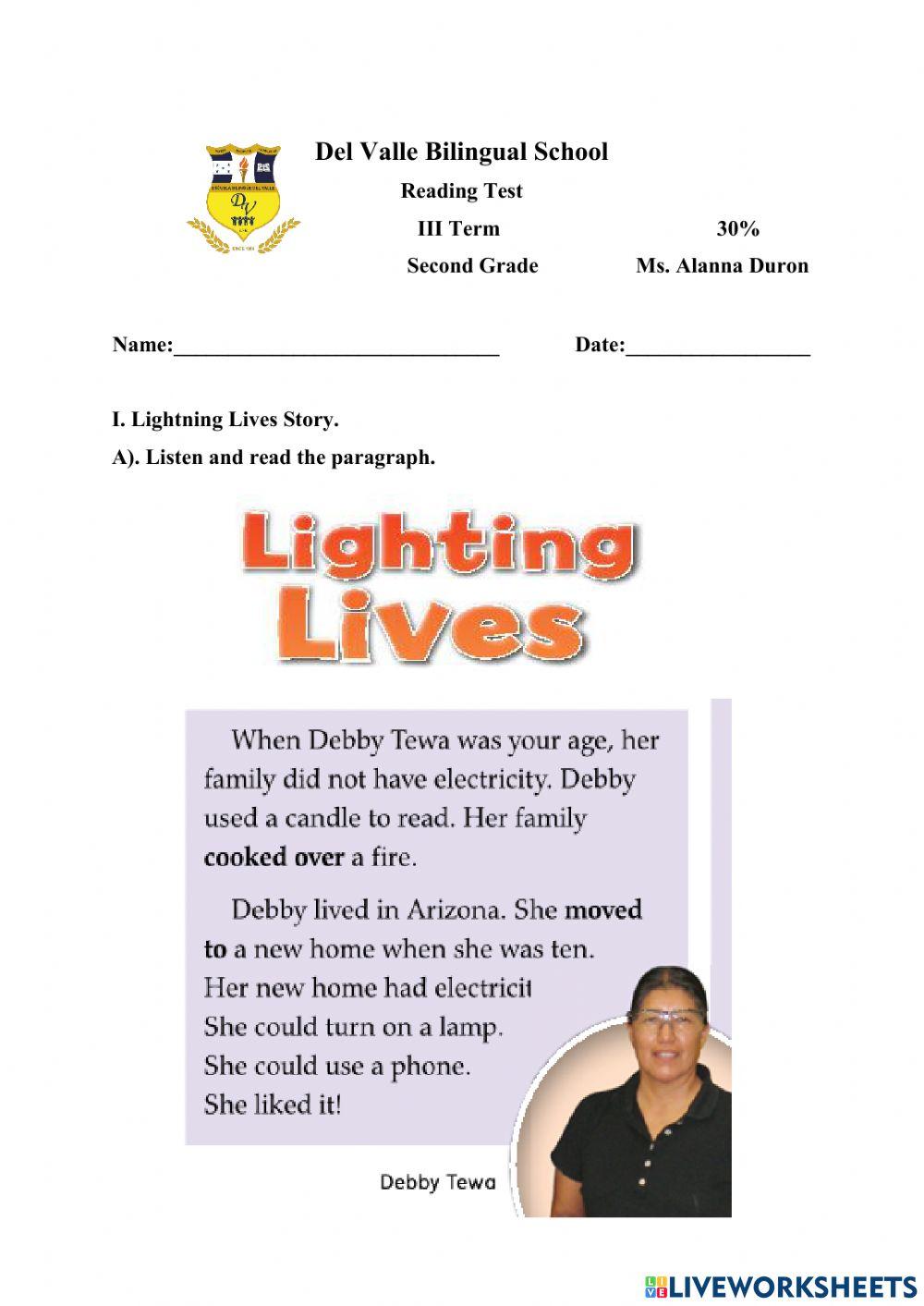 Reading III PARTIAL online exercise for | Live Worksheets