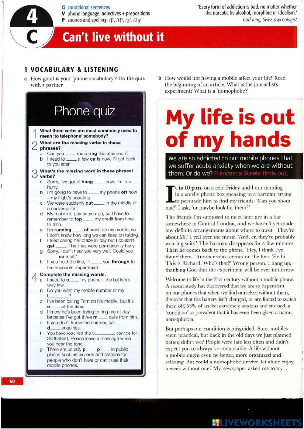 Phone quiz online exercise for | Live Worksheets