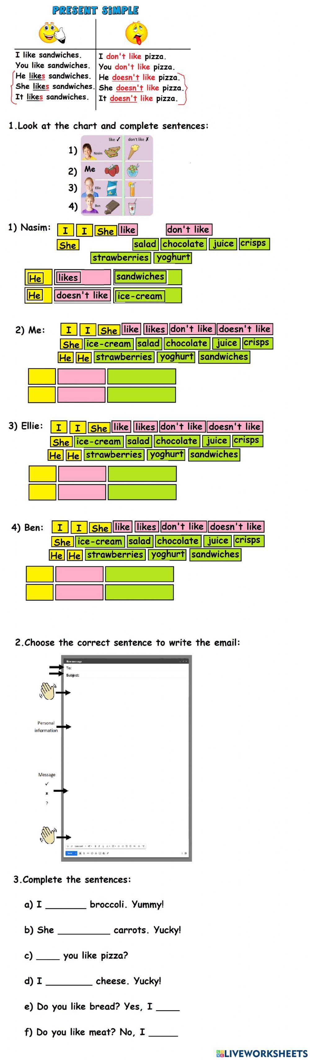 EN3-Revision worksheet | Live Worksheets