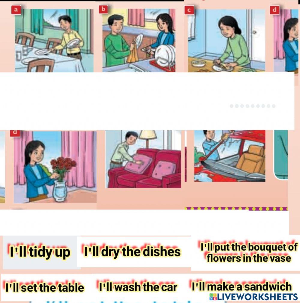 I will tidy up worksheet | Live Worksheets