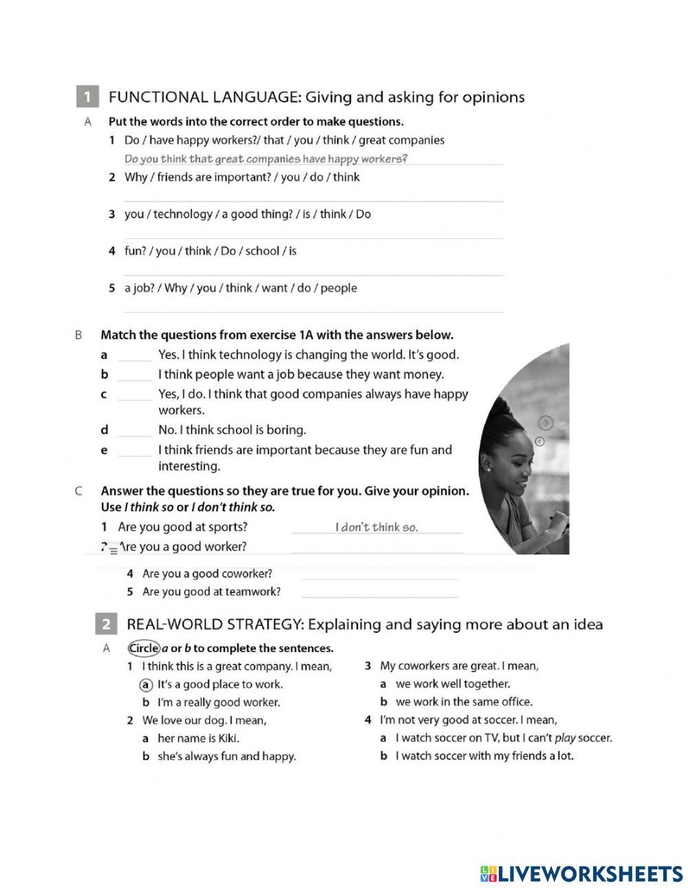 Third partial continuous evaluation online exercise for | Live Worksheets