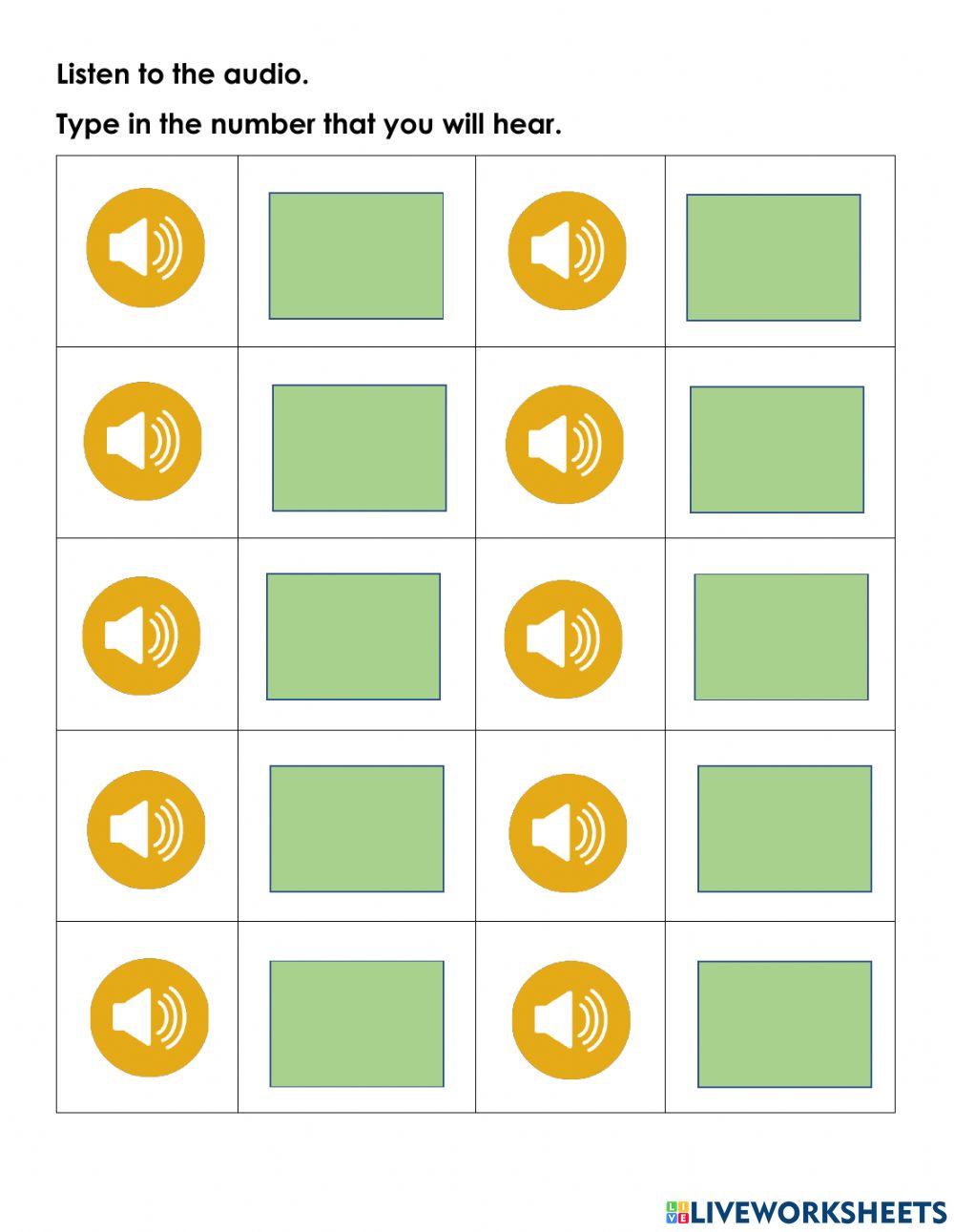 Listen and Type… | Free Interactive Worksheets | 1940895