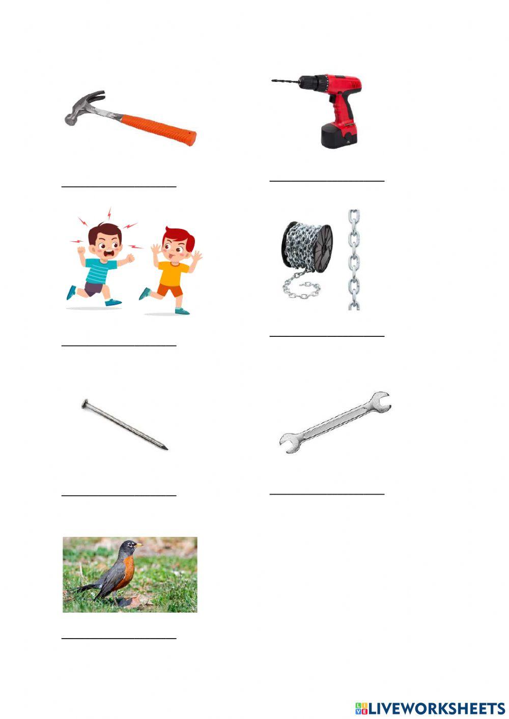 Spelling words - picture vocabulary worksheet | Live Worksheets