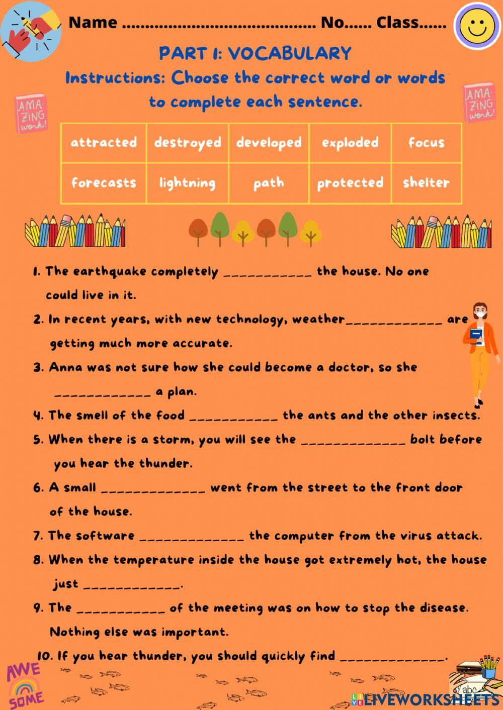 Vocabulary Online Exercise For Grade 11 Live Worksheets vocabulary-online-exercise-for-grade-11-live-worksheets