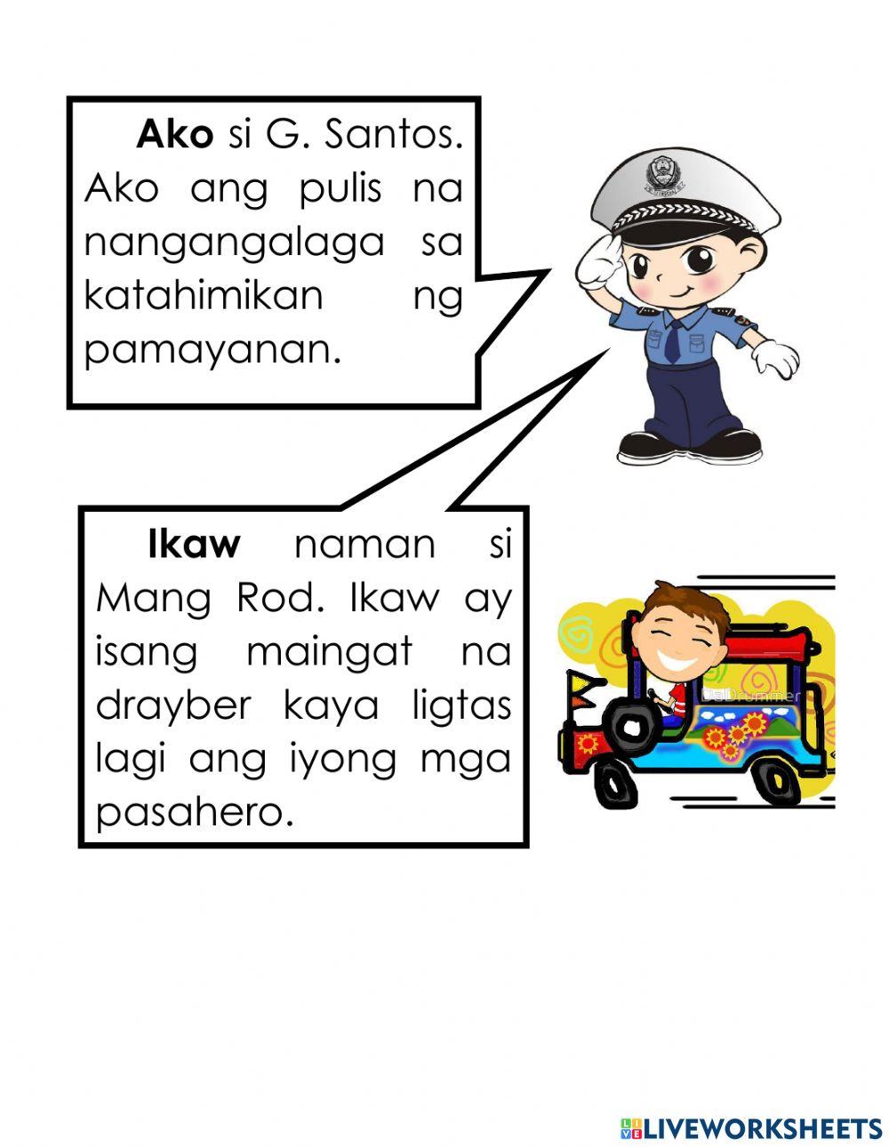 Ang mga Katulong sa Aming Pamayanan (panghalip) 1941855