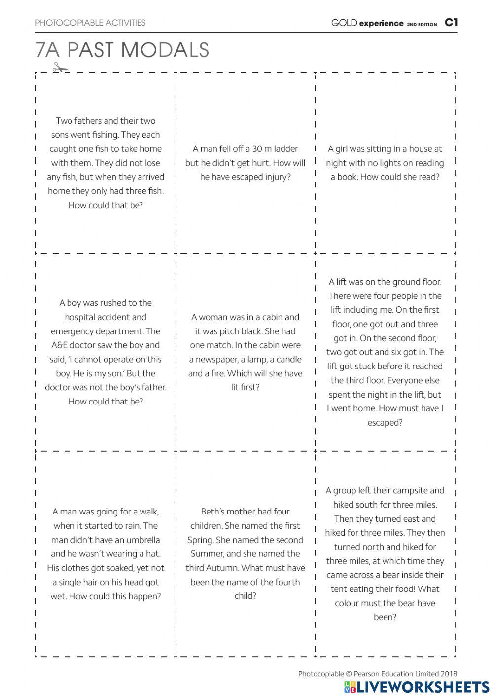 modals | Free Interactive Worksheets | 5314665