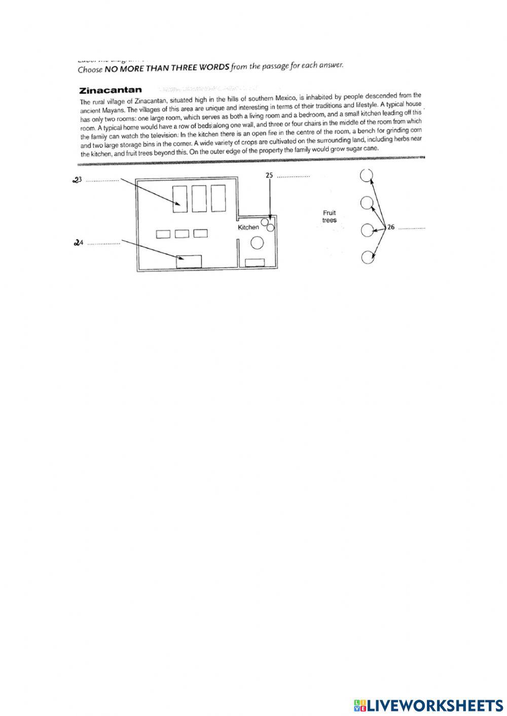 1942331 | IELTS reading- labelling a diagram- map