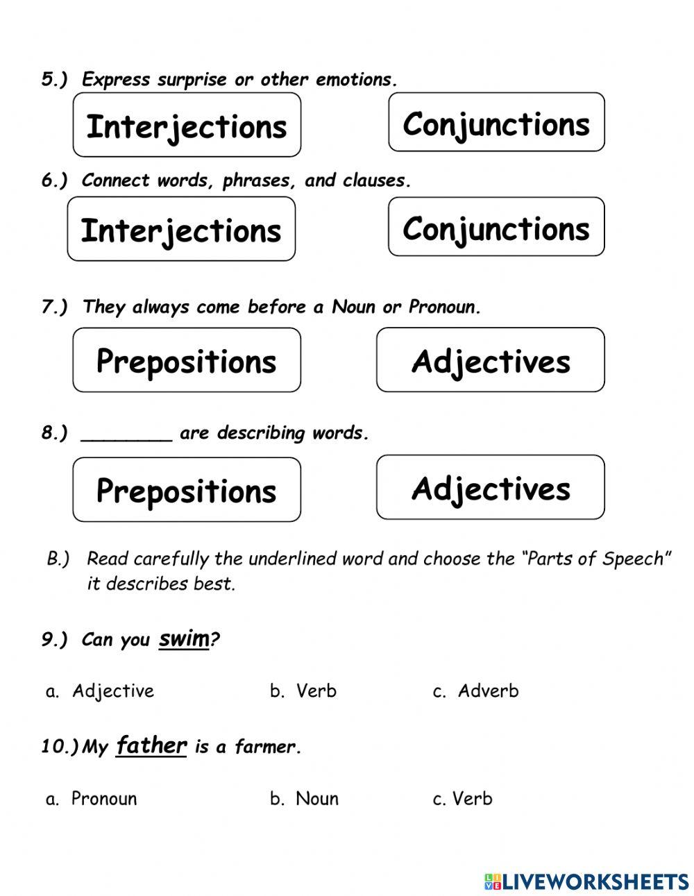 Grammar P2 Semester 2 S.Y 2021-2022 online exercise for | Live Worksheets