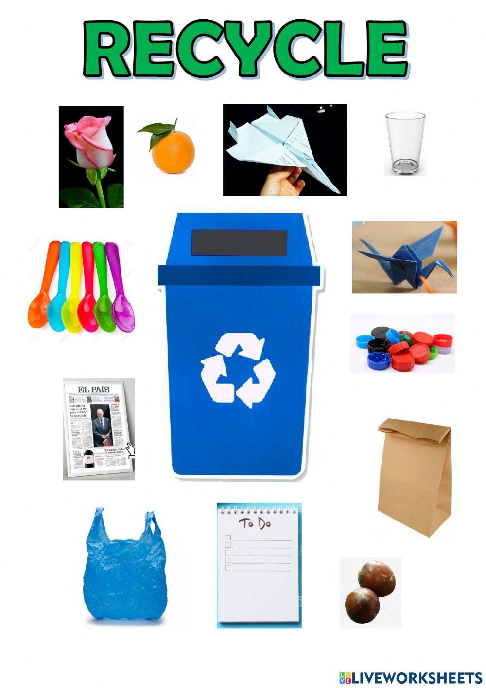 Recycle | Free Interactive Worksheets | 1943207