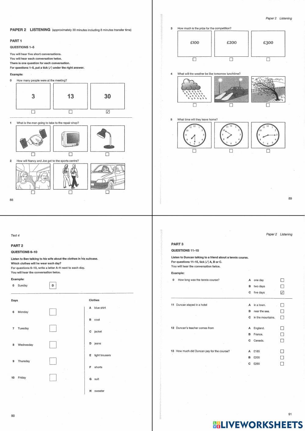 Ket6 interactive worksheet | Live Worksheets