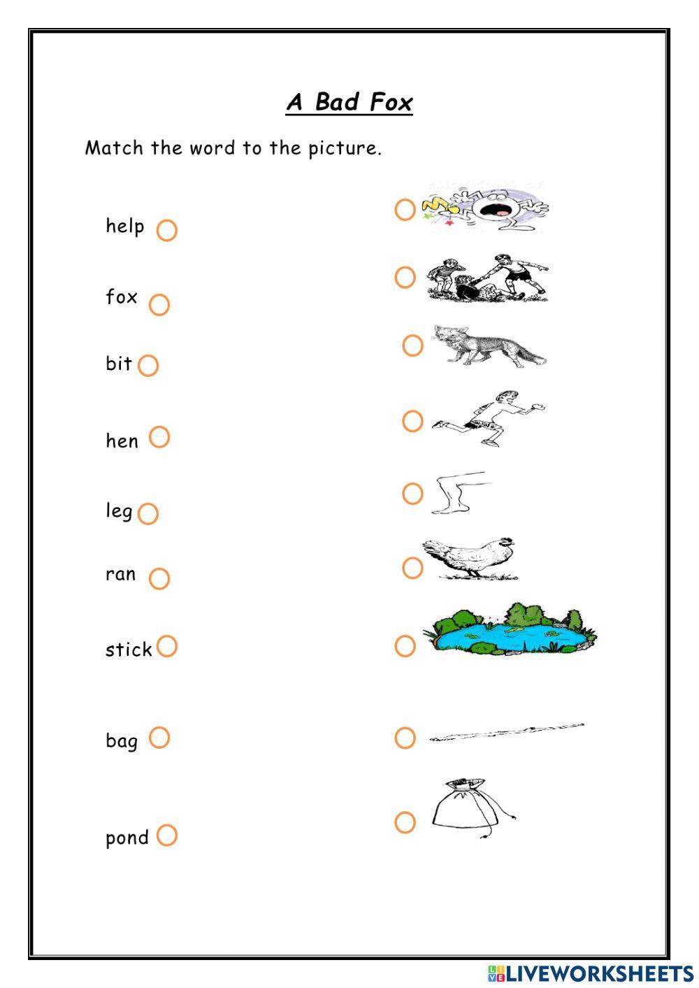1943435 | A Bad Fox | MsAzyan | LiveWorksheets