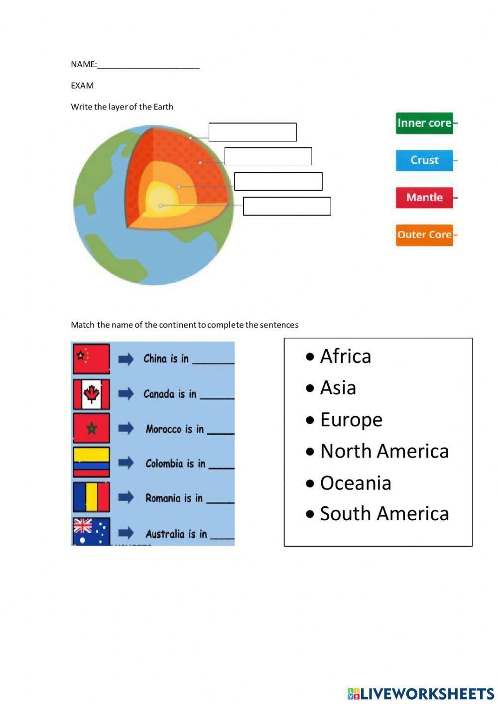 Late exam 5th worksheet | Live Worksheets