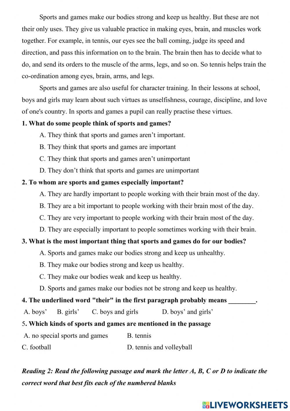 Grade 6 - Second Mid-term revision worksheet | Live Worksheets