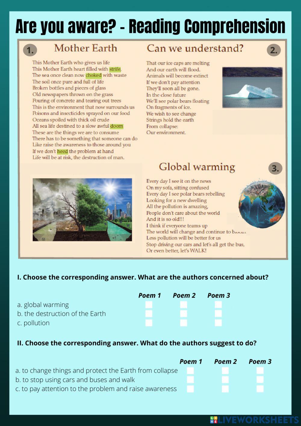 6851473 | Are you aware? - Reading | MissIlse