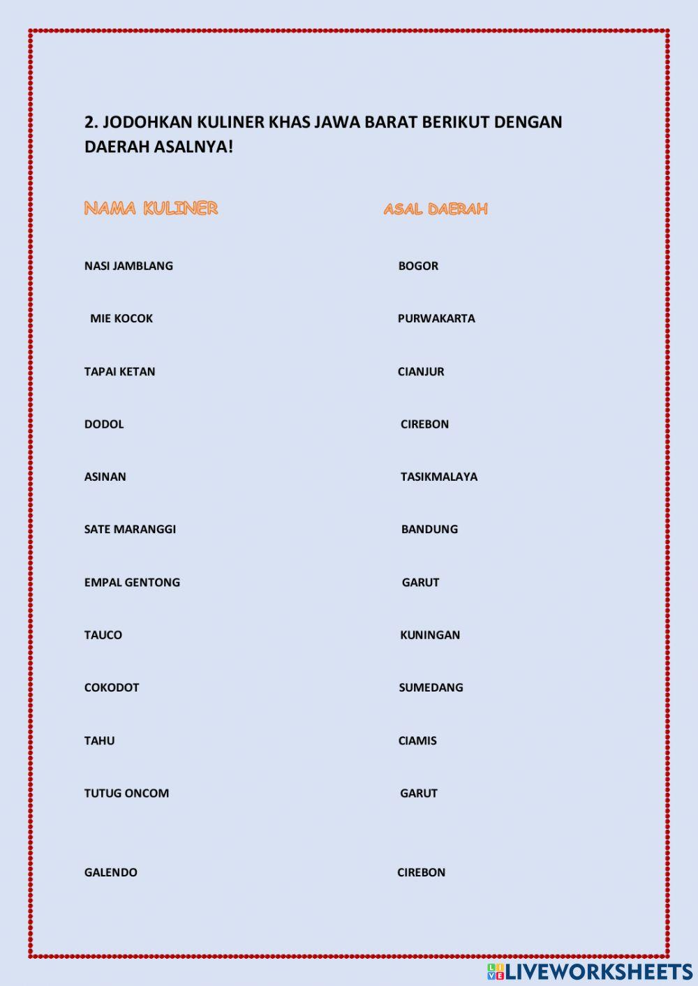 LKPD PROJEK PPP PERTEMUAN KE -2 online exercise for | Live Worksheets