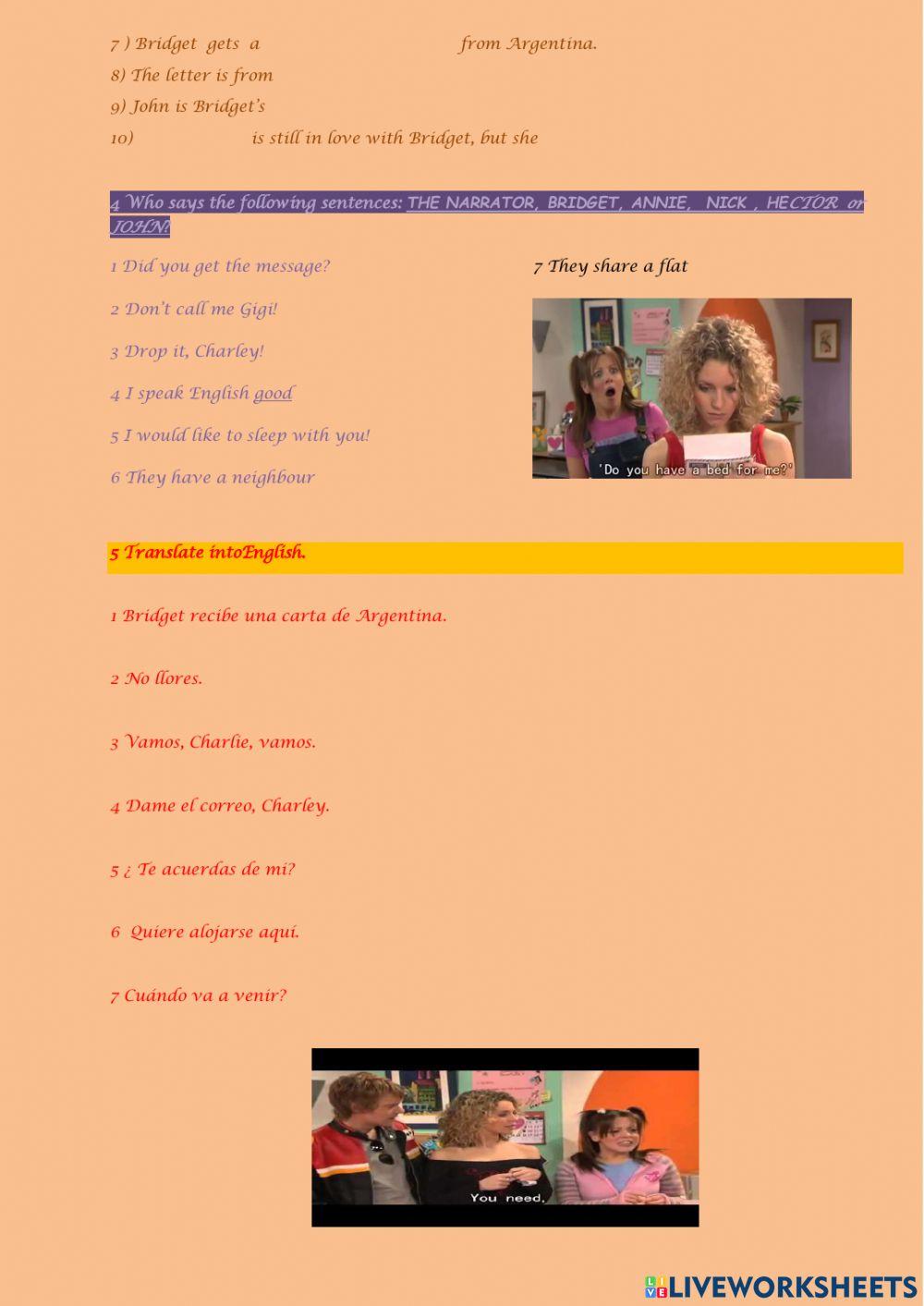 Extra english c… | Free Interactive Worksheets | 1945049