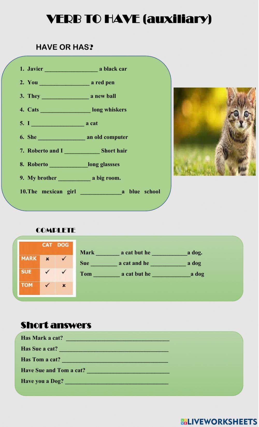 To have English language activity | Live Worksheets