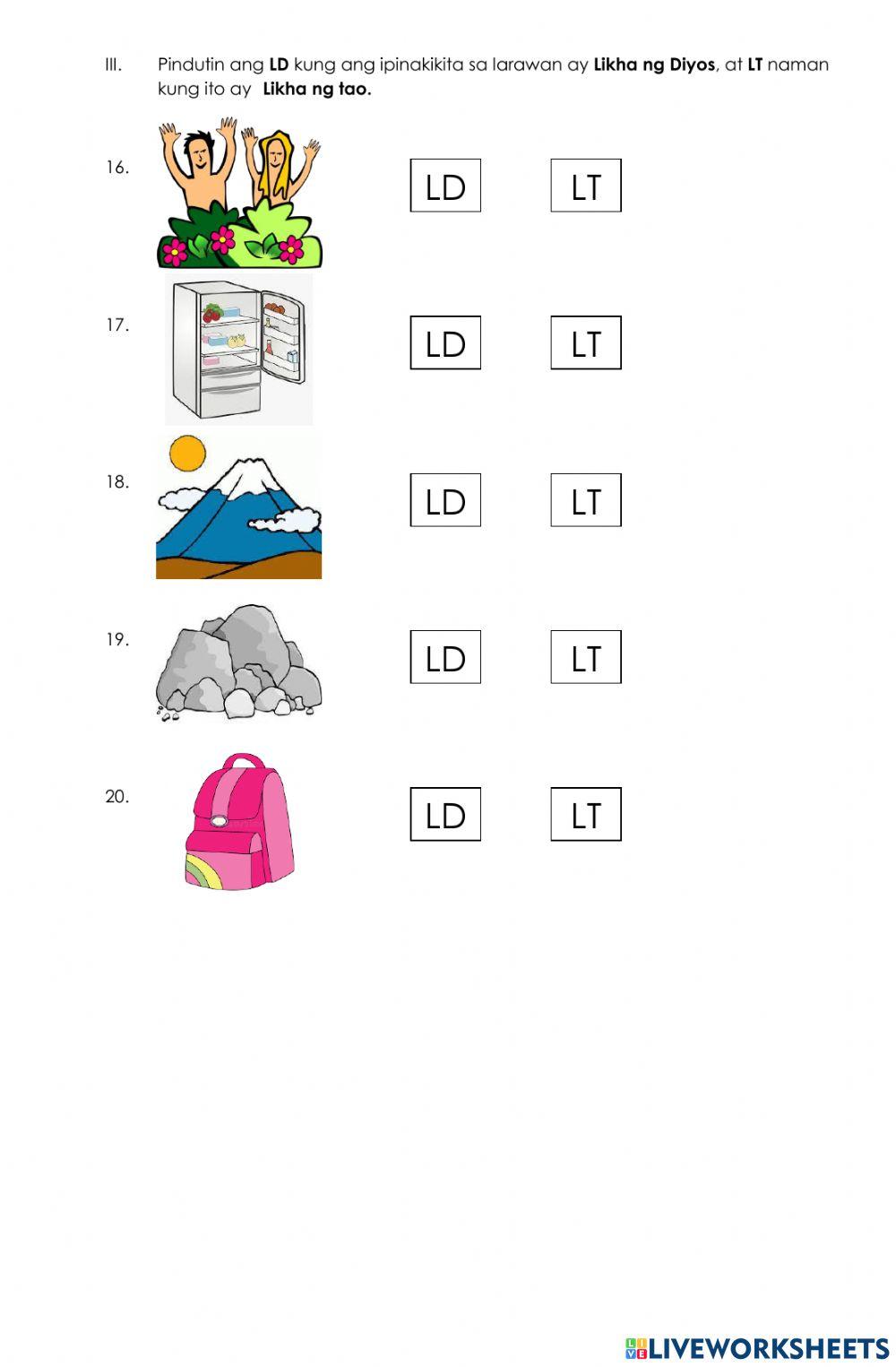 K1- FILIPINO-4TH online exercise for | Live Worksheets