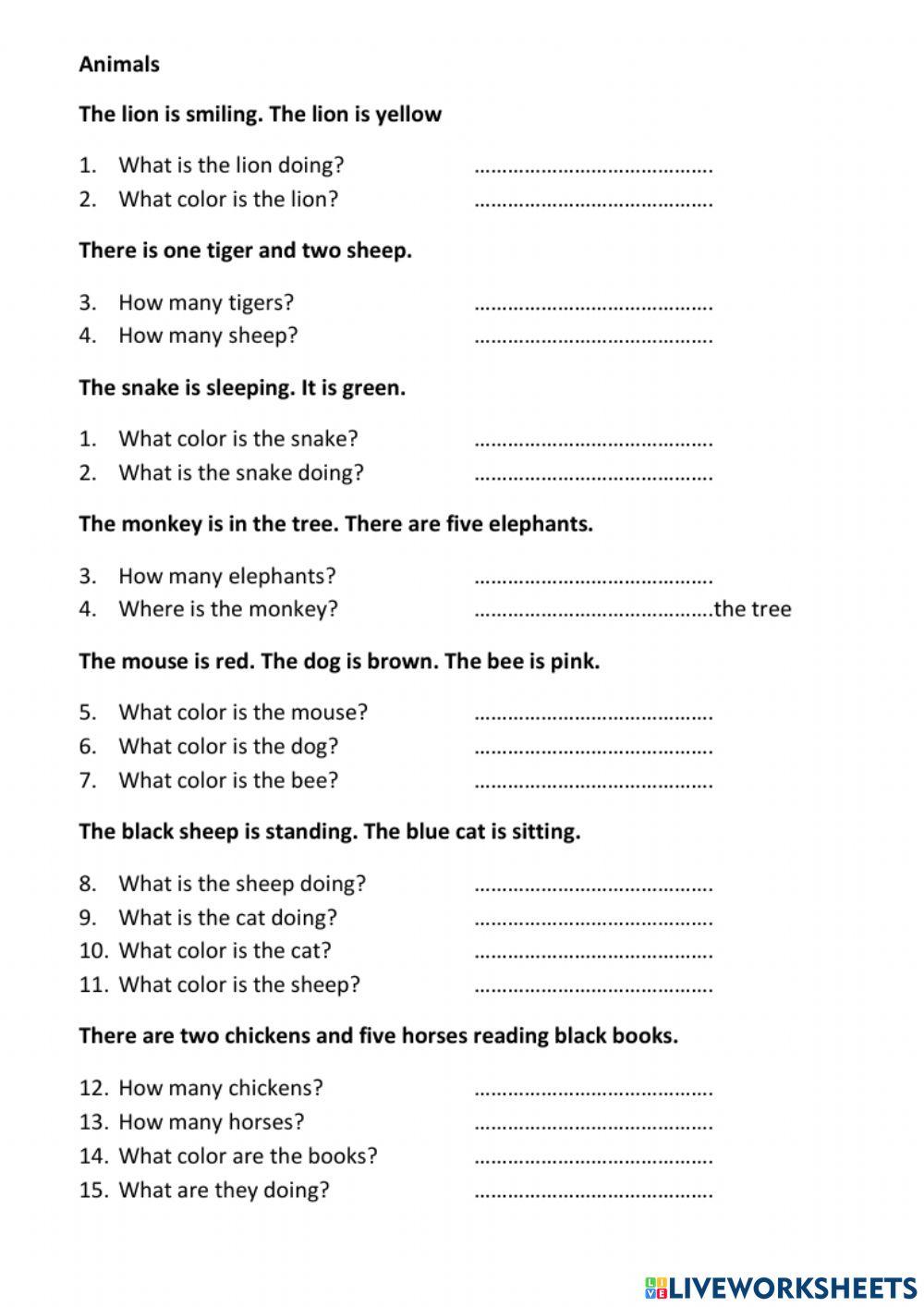 Starters unit 6 - reading worksheet | Live Worksheets