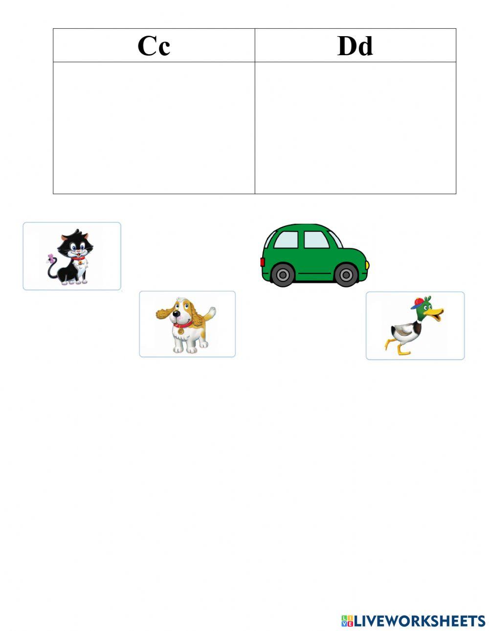 Letter online exercise for 1 | Live Worksheets