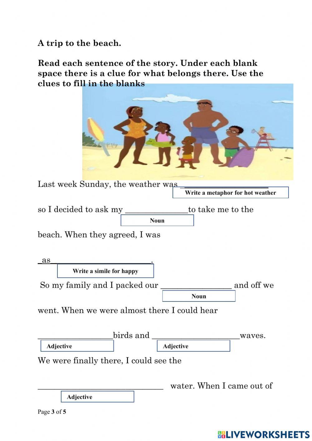 Creative Writing Test online exercise for | Live Worksheets