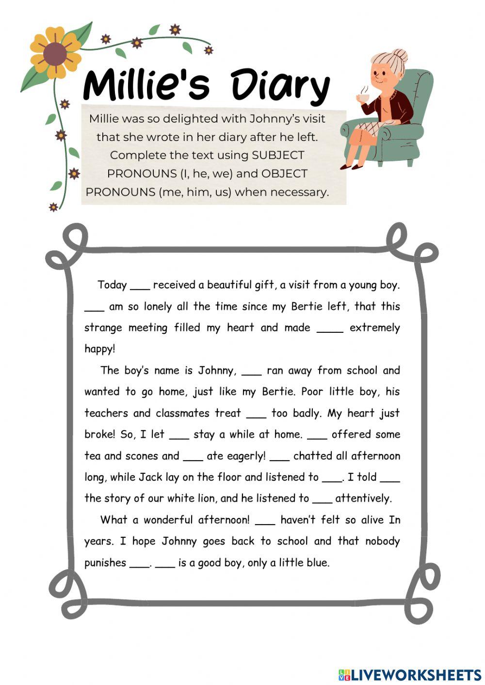 2792903 | The butterfly lion: Milie's Diary (Subject and