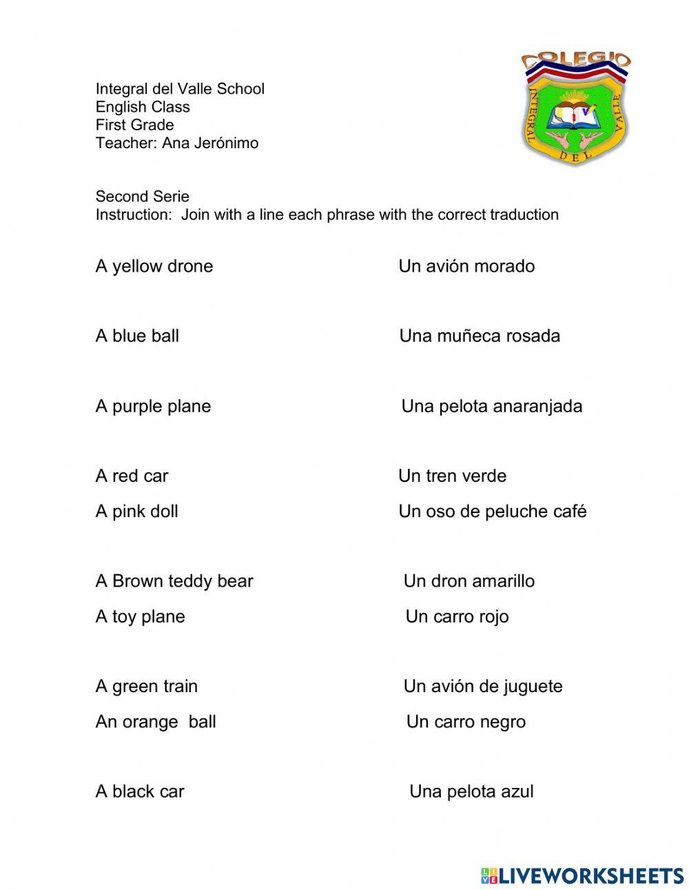 Quiz First Grade activity | Live Worksheets