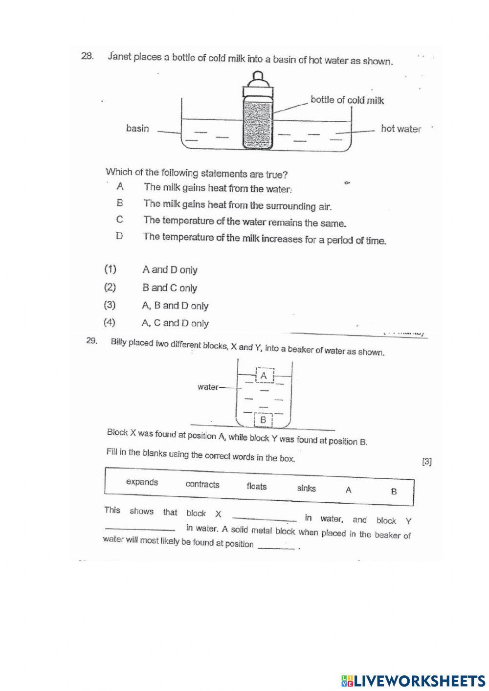 Science March 2 online exercise for | Live Worksheets