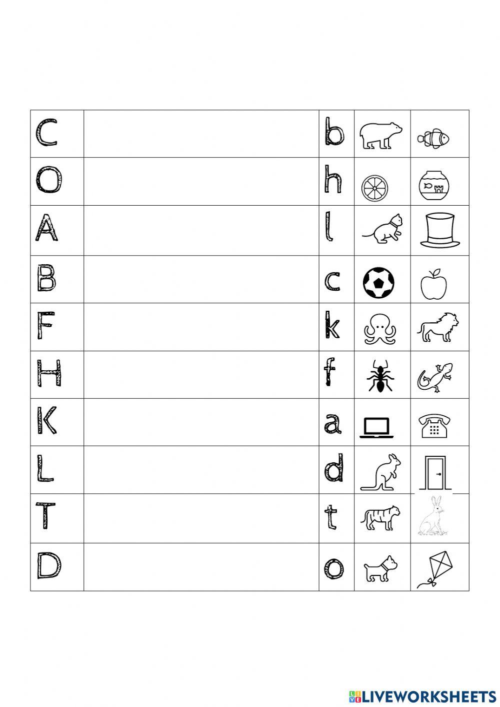 magic letters worksheet