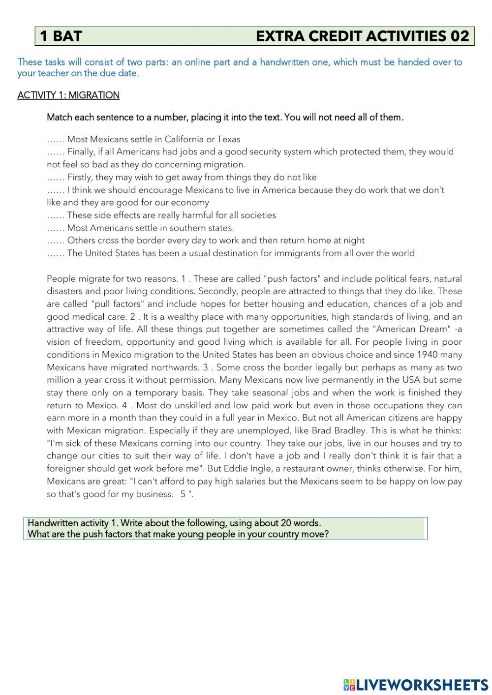 Reading listening worksheet | Live Worksheets