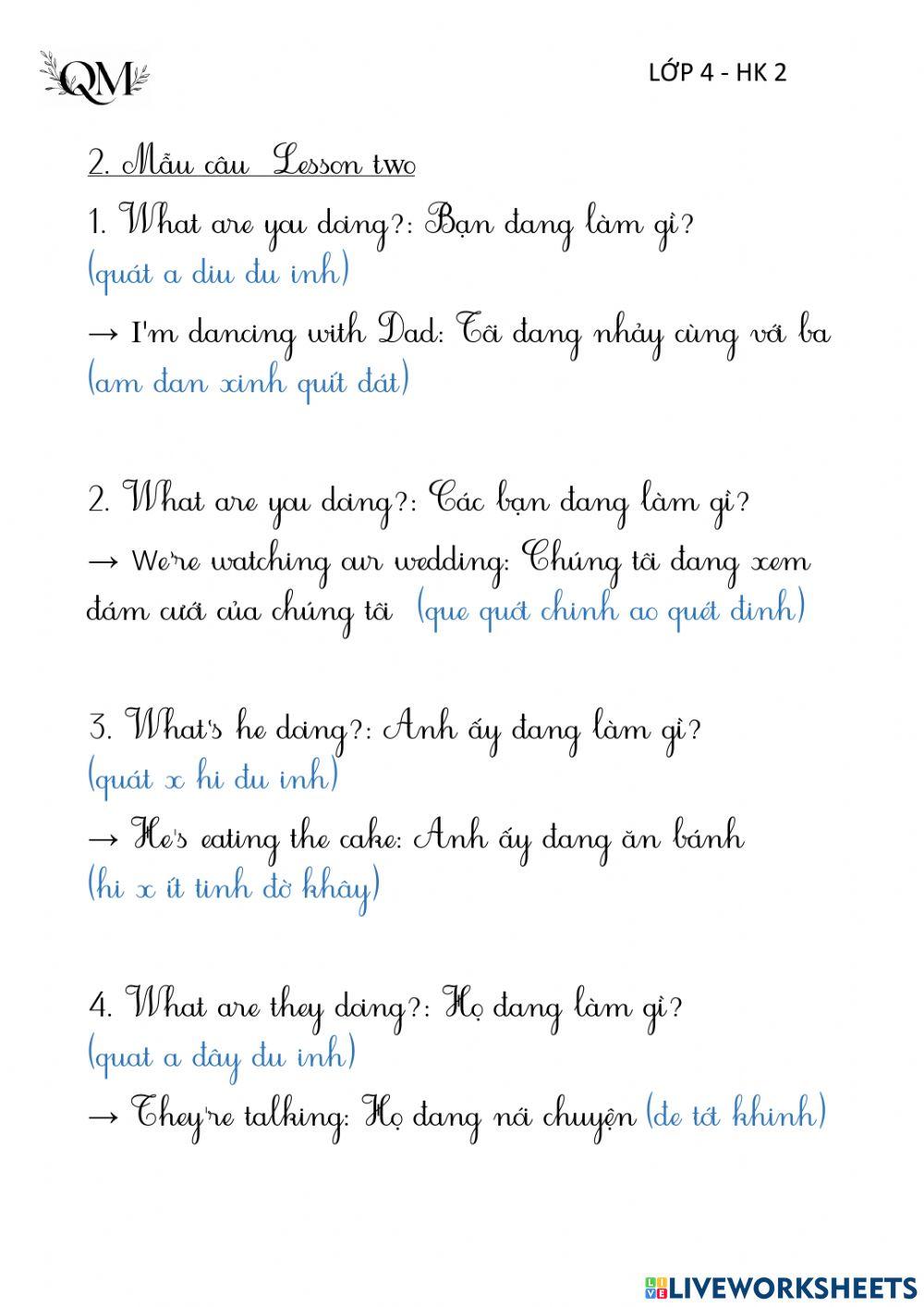 L4-TV-U10 list worksheet | Live Worksheets