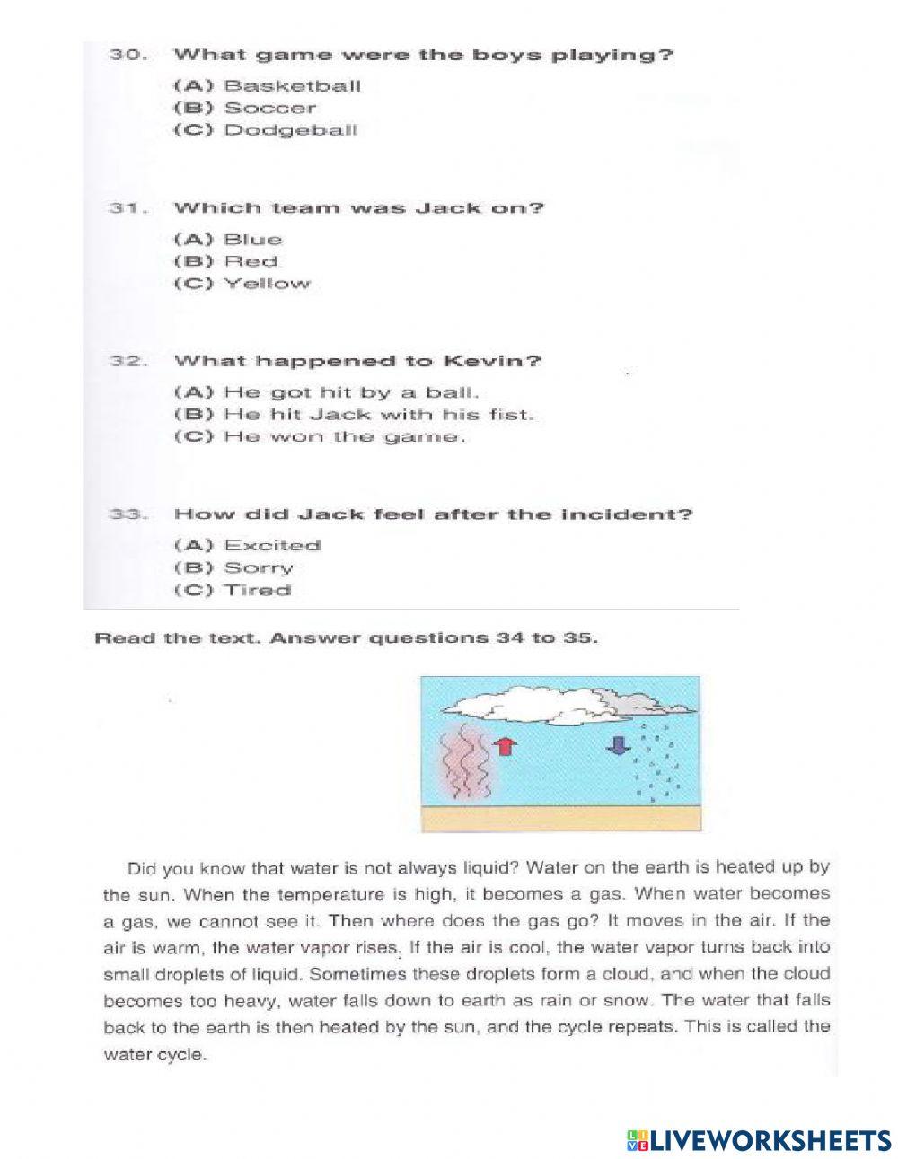 Reading toefl practice 1 worksheet | Live Worksheets