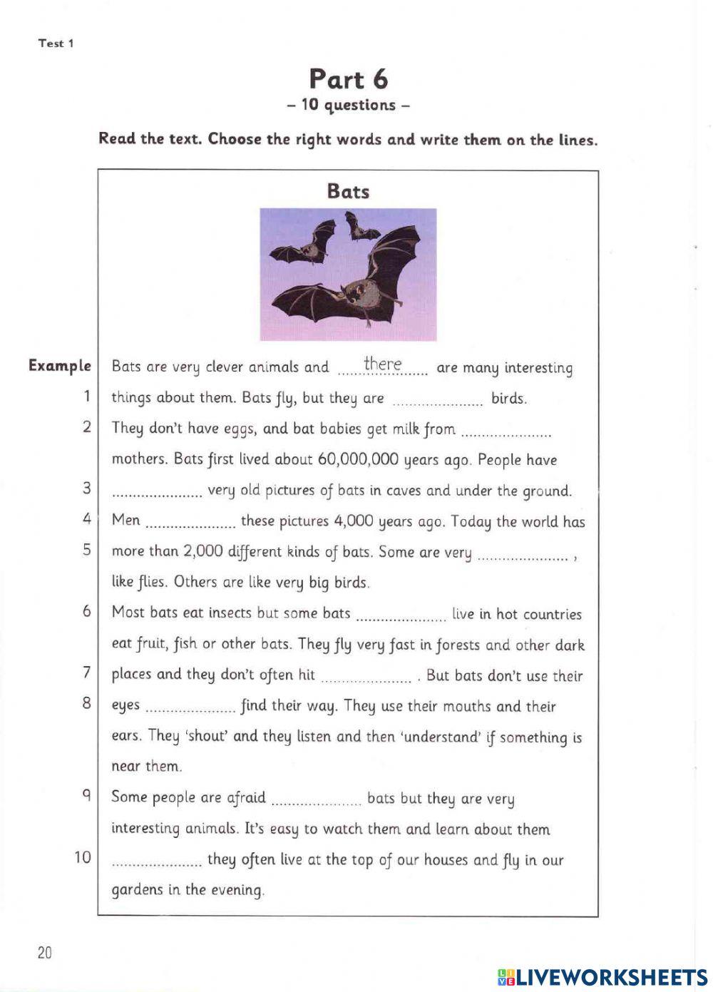 FLYERS 7 - TEST… | Free Interactive Worksheets | 6852328